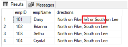 Сравнение функций STUFF, REPLACE и WRITE в SQL Server | SQL-Ex blog